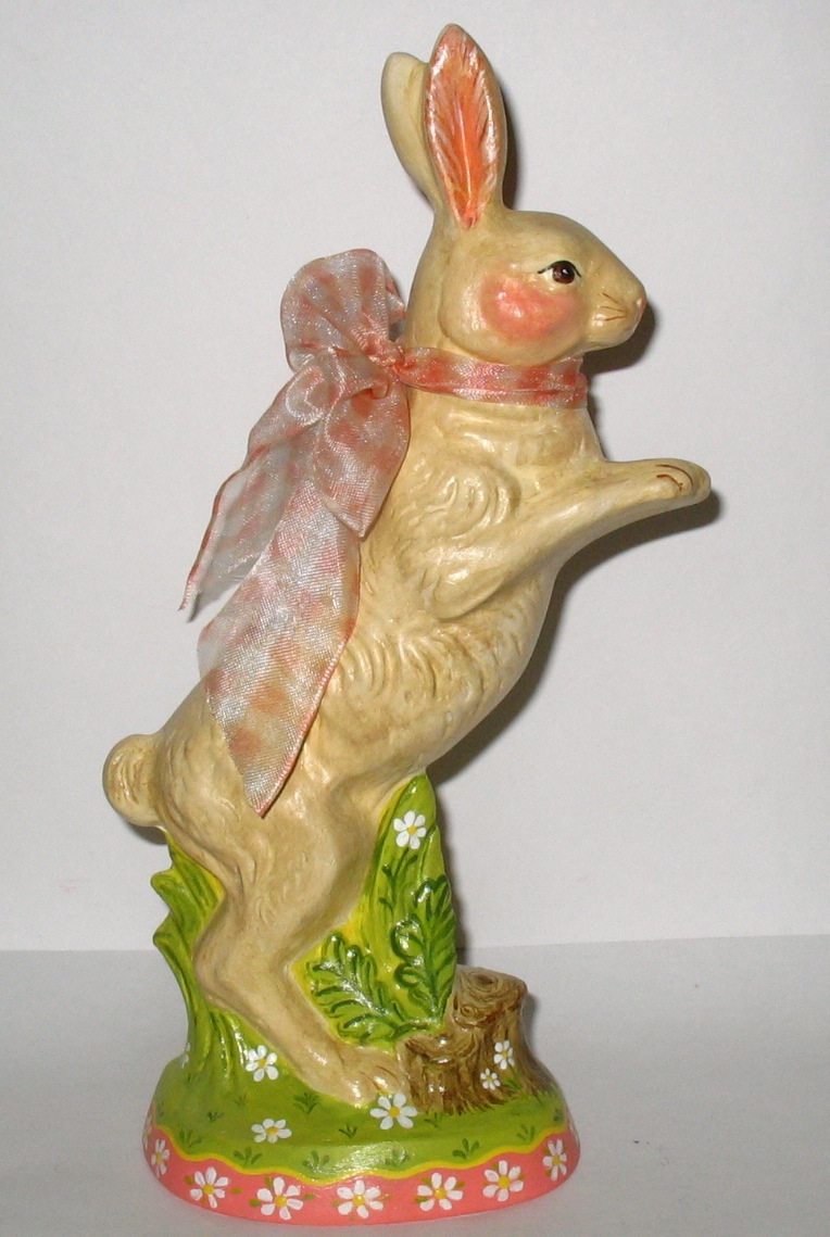 Chocolate Mold Chalkware Rabbit R240, Bittersweet House Folk Art rabbit ...