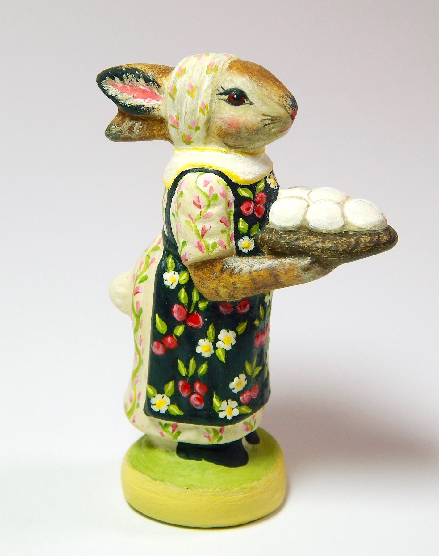 Chalkware German Bunny Rabbit from an antique chocolate mold ...