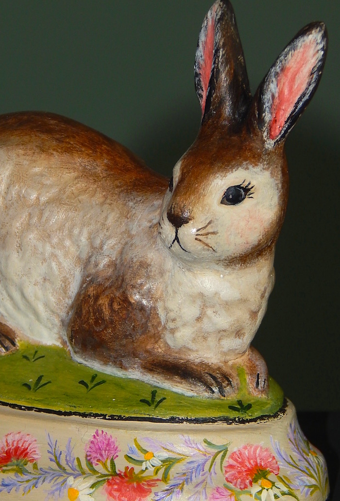Chalkware Rabbit from an antique chocolate mold | Bittersweet House ...