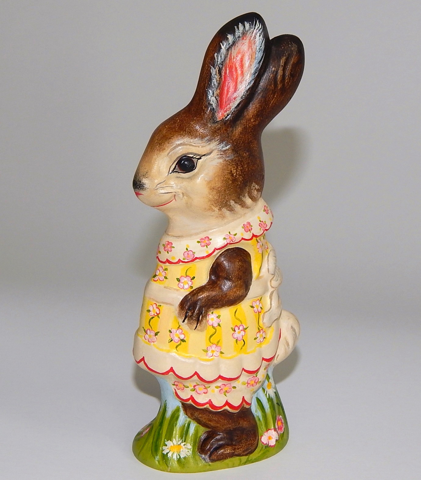 Chalkware German Bunny Rabbit from an antique chocolate mold ...